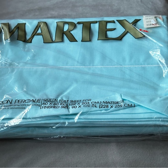 Martex | Bedding | Vintage Martex Blue Queen Flat Sheet | Poshmark
